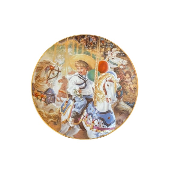Accents | Reco International Collectible Plate Sandra Kuck Carousel Of ...